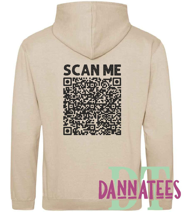 Gorilla Middle Finger Prank QR Code Custom Printed Hoodies Back Print ...