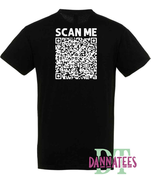 Gorilla Middle Finger Prank QR Code Custom Printed T-Shirt Back Print ...