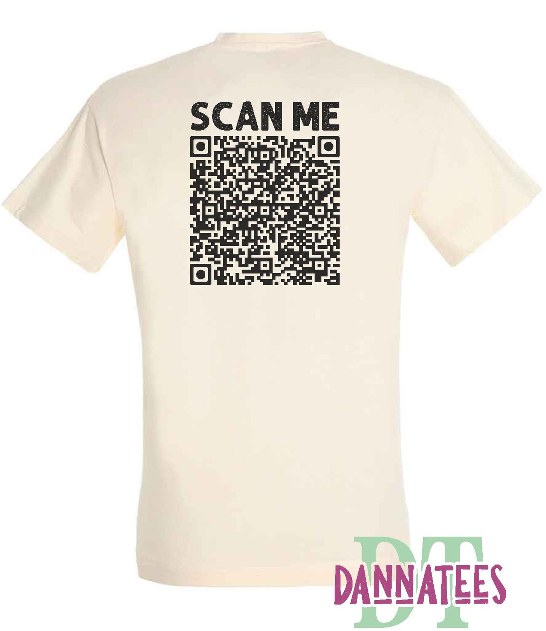 Gorilla Middle Finger Prank QR Code Custom Printed T-Shirt Back Print ...